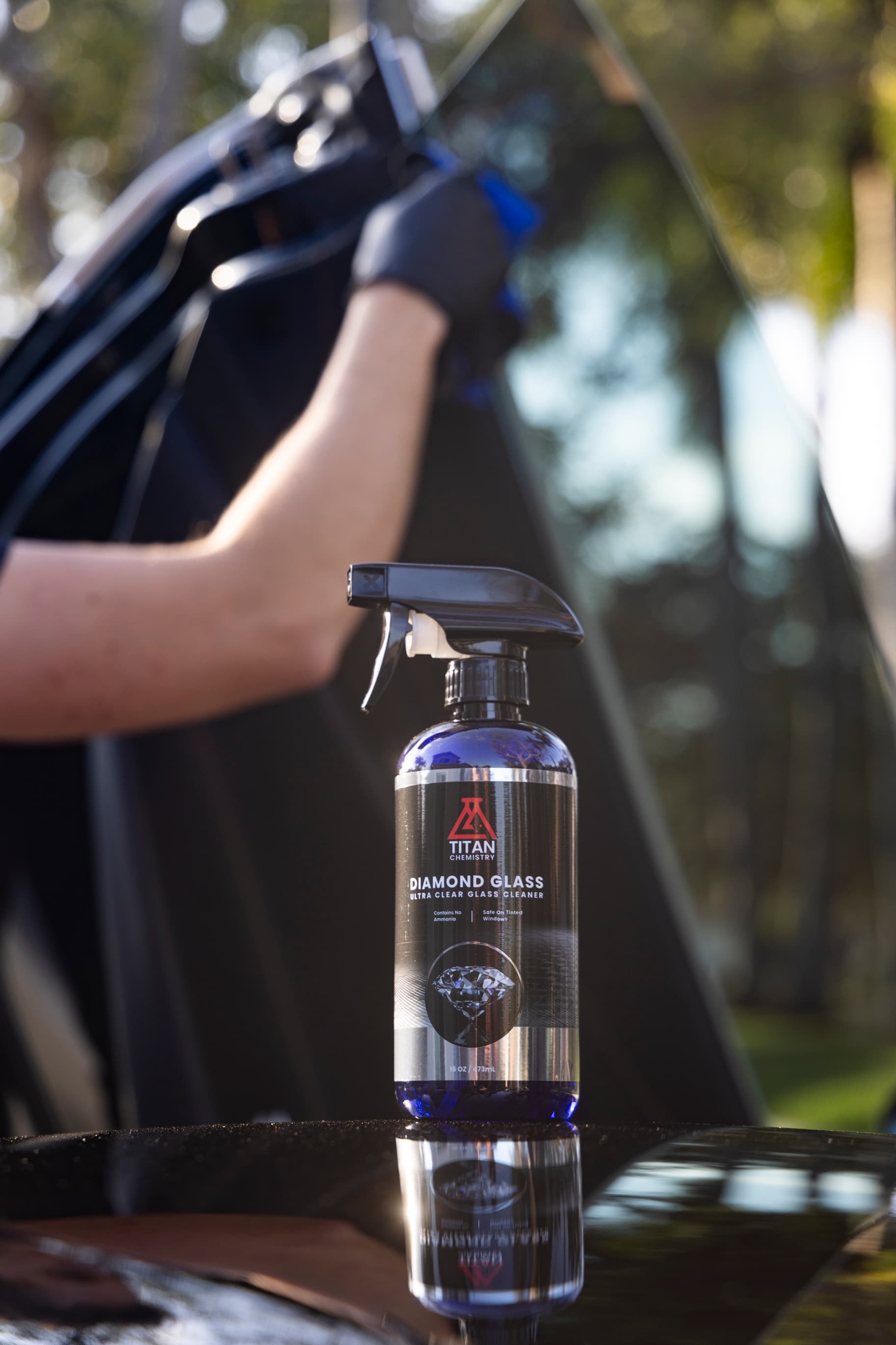 Diamond Glass - Ultra Clear Glass Cleaner – TITAN CHEMISTRY